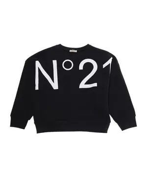 N.21 N°21 Crewneck Sweatshirt With Logo - Black