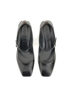 AeydĒ Aline Mary Jane Pumps With Square Toe And Block Heel