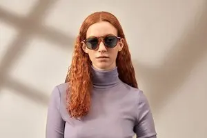 Persol Round Frame Double-bridge Sunglasses