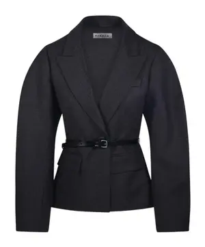 P.a.r.o.s.h Ludy Belted Blazer - Black