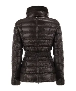 Herno High Neck Belted Puffer Jacket