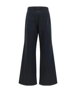 MAISON MARGIELA Wide Leg Pants With Signature Stitching