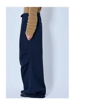 MAISON MARGIELA Wide-leg Trousers With Drawstring Waist - Black
