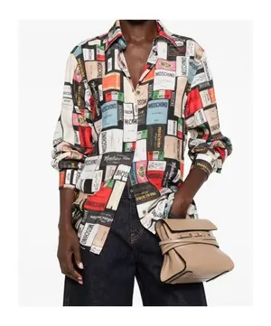 Moschino Logo-print Silk Shirt