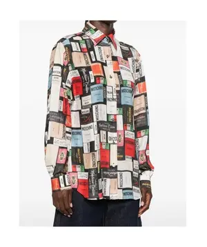 Moschino Logo-print Silk Shirt