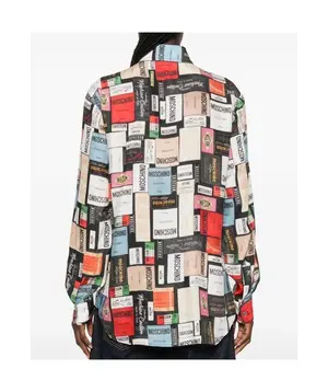 Moschino Logo-print Silk Shirt