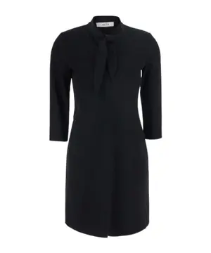 JUCCA Dress With Knot Detail On The Front In Tech Fabric For - Black