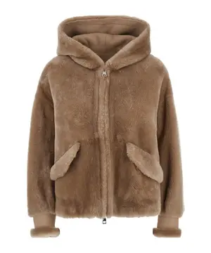 BLANCHA Casual Jacket With Fixed Hood And Side Pockets