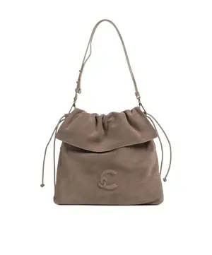 COCCINELLE Drawstring Shoulder Bag - Brown