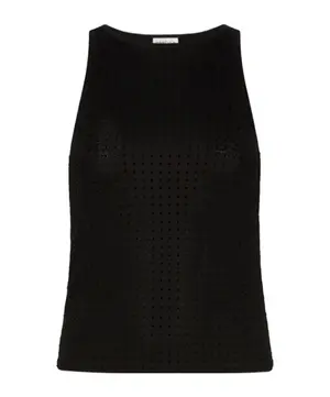 Marella Crew Neck Vest - Black