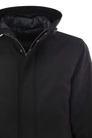 Herno Long Sleeve Hooded Casual Jacket