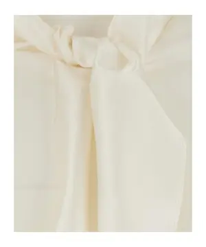 JUCCA Bow Detail Silk Top