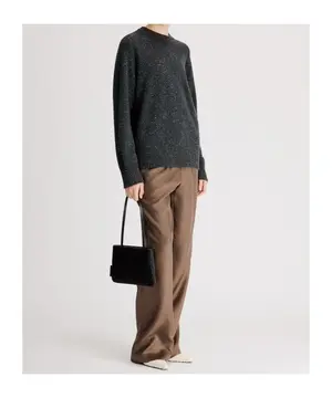 Loulou De Saison Flecked Ribbed-trim Sweater