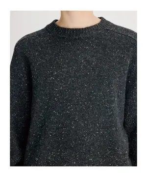 Loulou De Saison Flecked Ribbed-trim Sweater