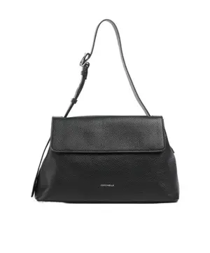 COCCINELLE Flap Shoulder Bag - Black
