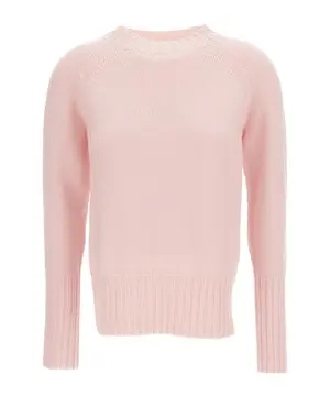 DRUMOHR Raglan-sleeve Ribbed-hem Sweater - Pink