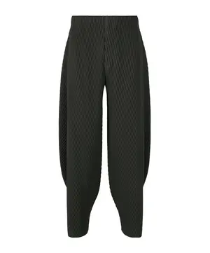 Issey Miyake Pleated Casual Pants - Black