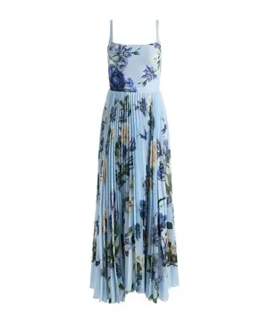 ALICEOLIVIA Carolyn Pleated Maxi Dress - Fly Away