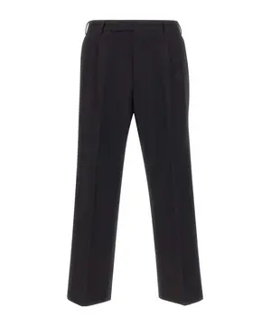 PT TORINO Casual Trousers With Belt Loops - Black