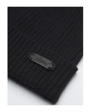 Brioni Logo-patch Beanie Hat