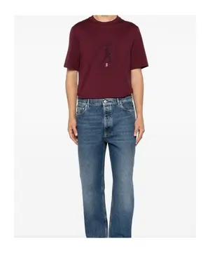 Brunello Cucinelli Logo-print Crew-neck T-shirt