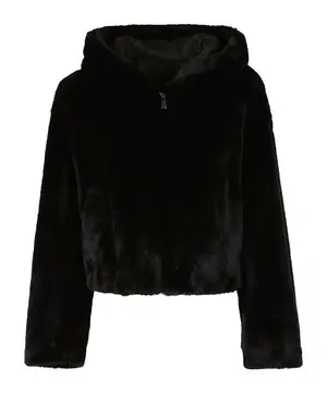 Pinko Gasteria Faux Fur Hooded Jacket