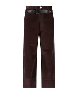 Pinko Casual Trousers With Belt Loops - Bordeaux