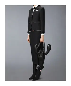 Thom Browne Lobster-motif Leather Tote Bag