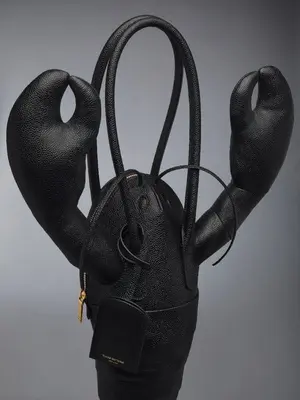 Thom Browne Lobster-motif Leather Tote Bag