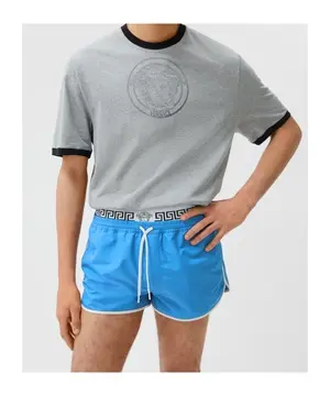 Versace Double Waistband Swim Shorts