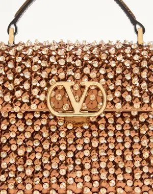Valentino Garavani Vsling Embroidered Mini Handbag With Vlogo Clasp