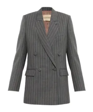 Valentino Garavani Long-sleeved Suit Jacket - Black