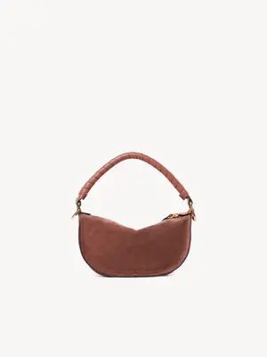 Chloé Mini Marcie Shoulder Bag In Suede Leather