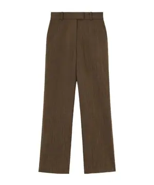 GANNI Casual Pants With Belt Loops - Brown