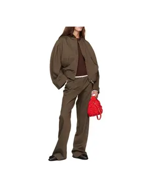 GANNI Wool Straight-leg Pants