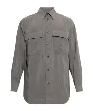 Giorgio Armani Long-sleeved Shirt - Gray