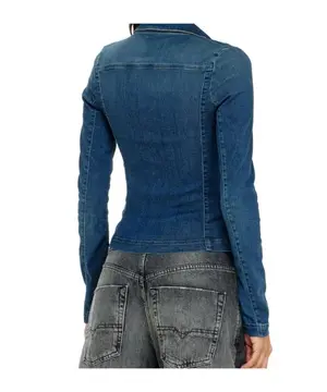 DIESEL® Denim Full-zip Shirt