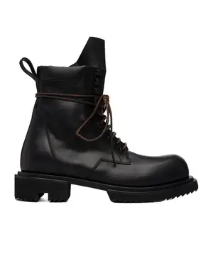 Rick Owens Low Army Gabe Ankle Boots - Black