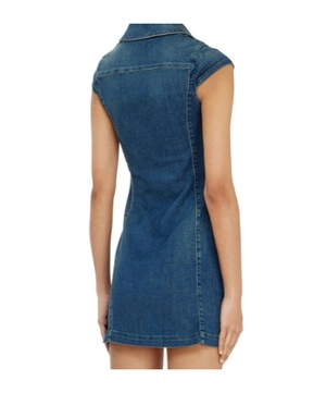 DIESEL® Zip-up Denim Mini Dress