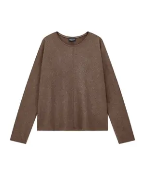 Giorgio Armani Round-neck Sweater In Cashmere And Silk Jersey