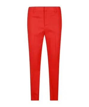 PT TORINO Casual Trousers With Belt Loops - Red