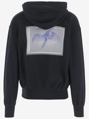 MAISON MARGIELA Graphic Zip-up Hoodie