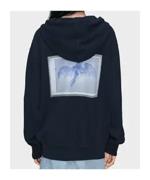 MAISON MARGIELA Graphic Zip-up Hoodie