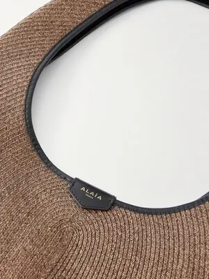 Alaïa Paper Straw Shoulder Bag