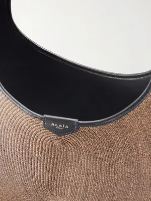 Alaïa Paper Straw Shoulder Bag