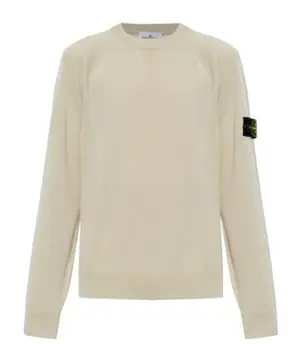 Stone Island Long-sleeve Crew-neck Sweater - Sand-colored