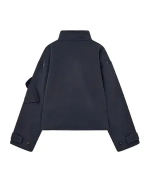 Giorgio Armani Double Cashmere Blouson Coat With Stand-up Collar