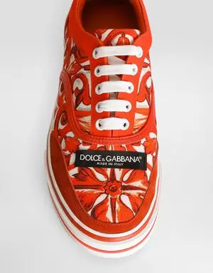 Dolce & Gabbana Majolica Printed Sailing Sports Sneakers