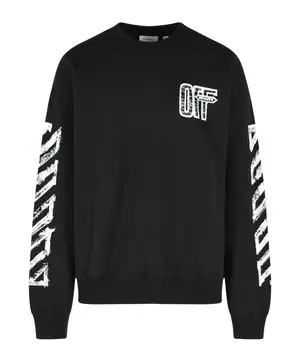 Off-White Long-sleeve Sweatshirt - Black