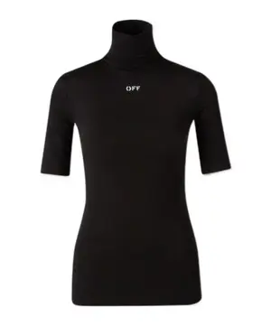 Off-White Mock-neck T-shirt - Black